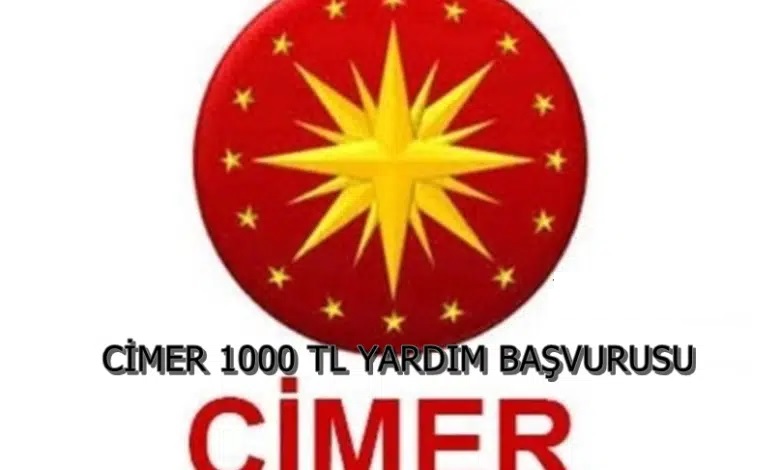 Cimer 1000 TL Yardım Başvurusu Nasıl Yapılır? Şartları Neler? - SonBasvuru